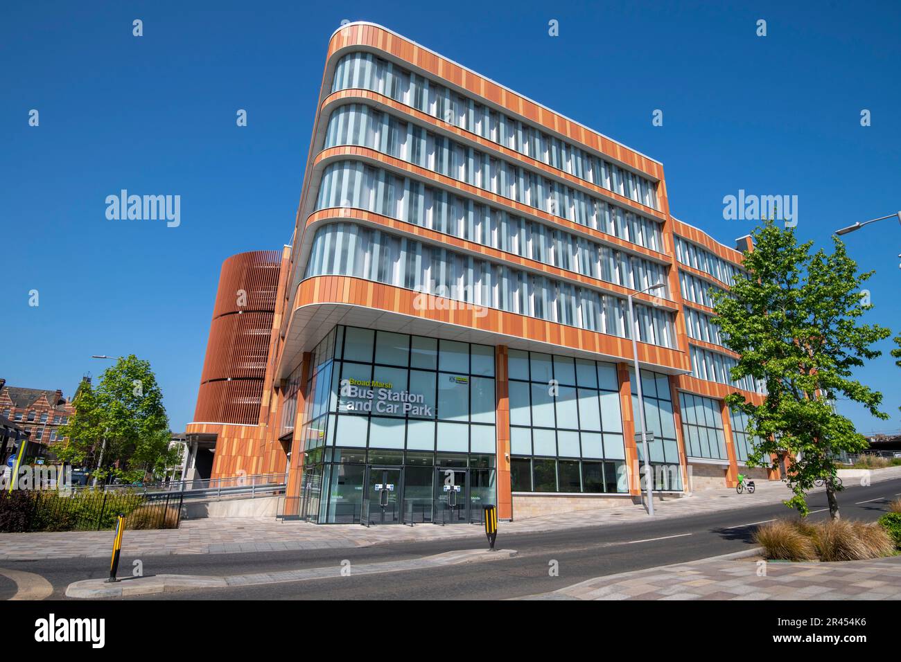 The new Broad Marsh Car Park in Nottingham City, Nottinghamshire ...