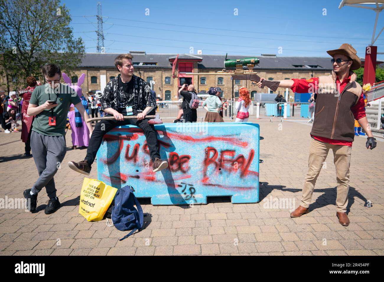 People attend MCM Comic Con at the ExCel London in east London. Picture ...