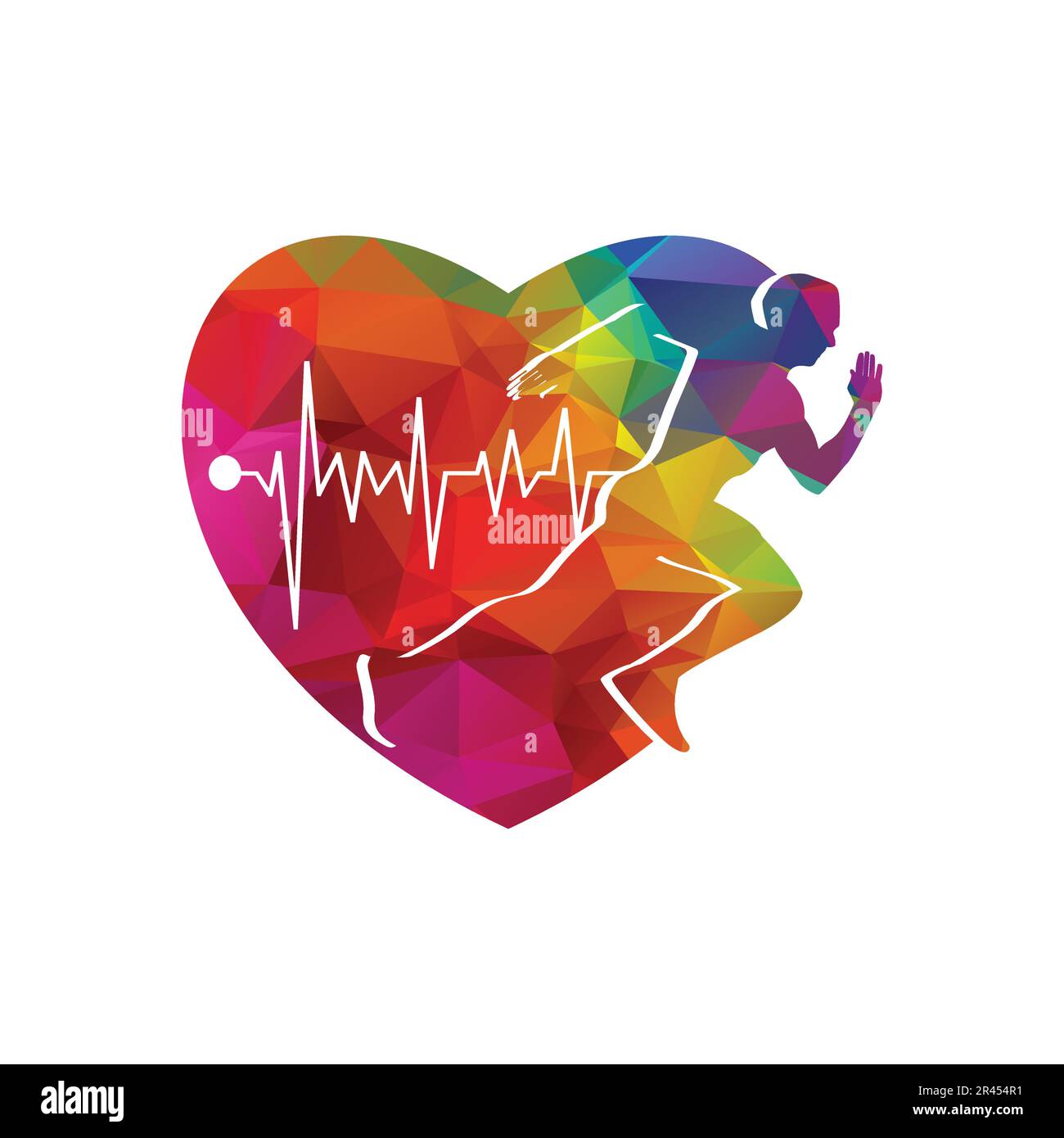 Running man poster art Cut Out Stock Images & Pictures - Alamy