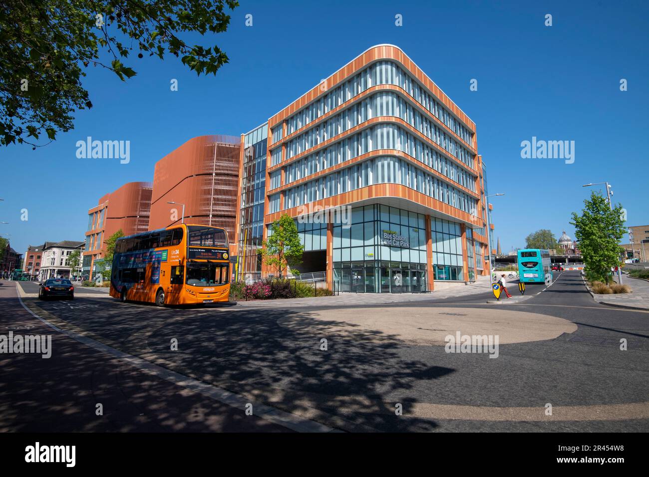 The new Broad Marsh Car Park in Nottingham City, Nottinghamshire ...