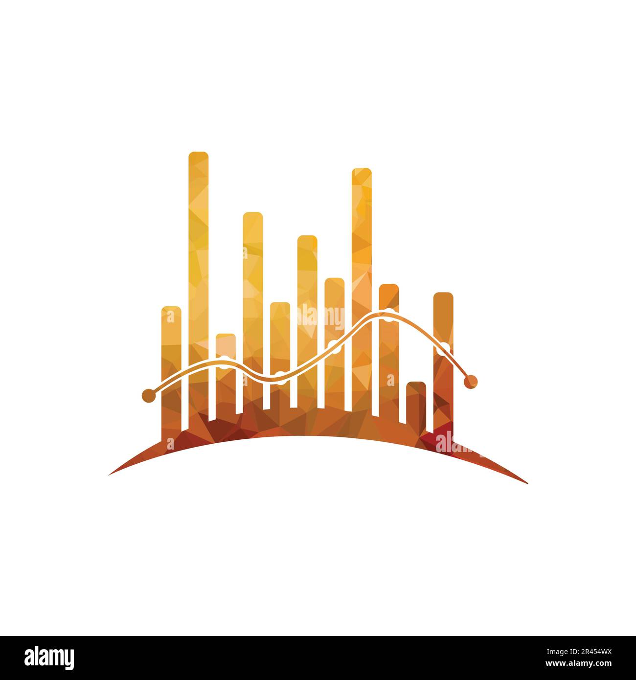 finance logo simple golden color concept template Stock Vector Image ...