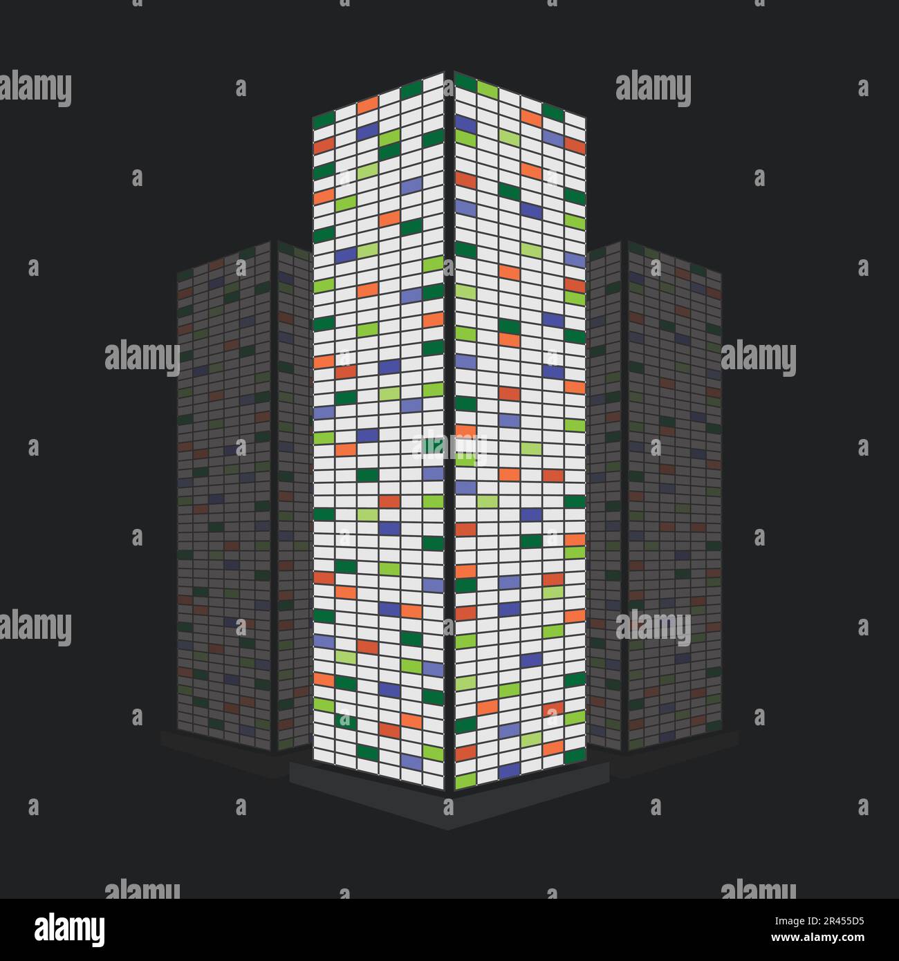 Abstract architecture building skyscrapers Stock Vector Images - Alamy