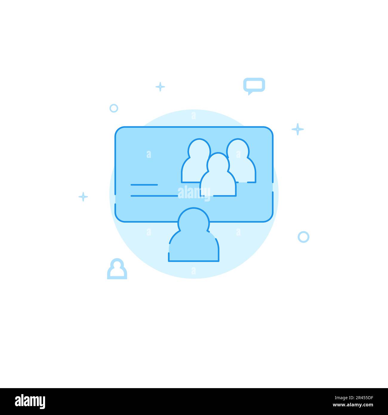 Web conferencing vector vectors hi-res stock photography and images - Alamy