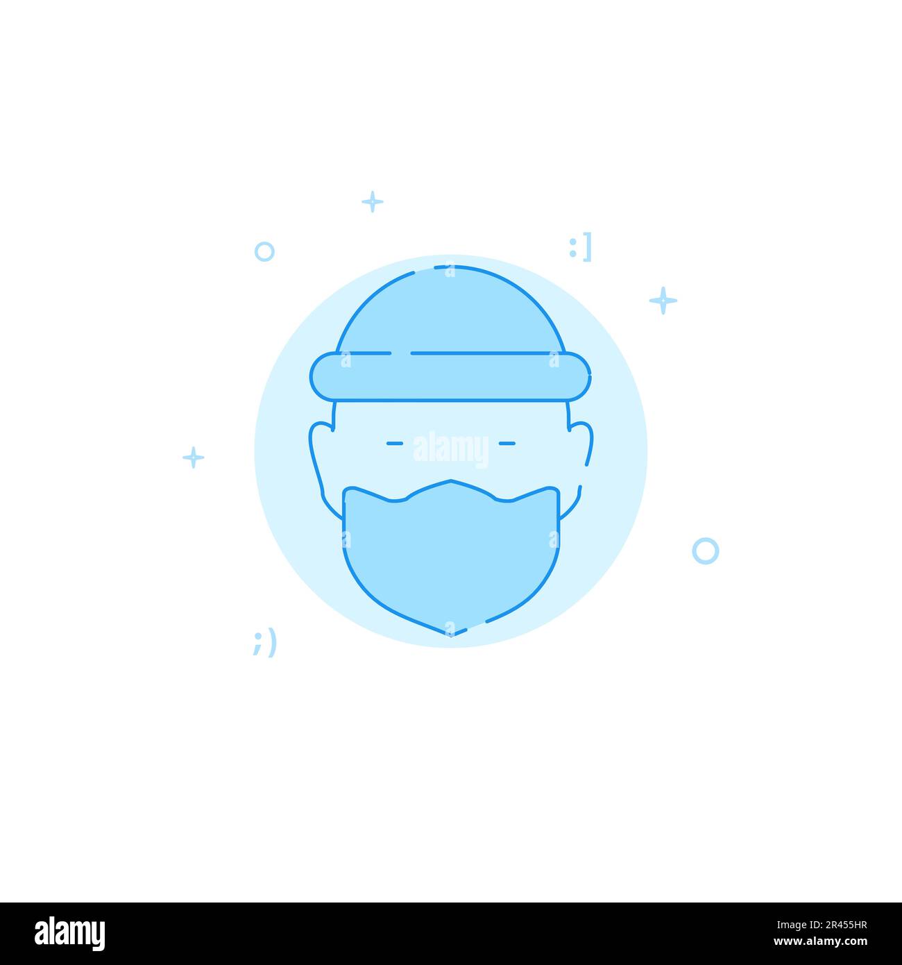 Thin blue line face mask Cut Out Stock Images & Pictures - Alamy