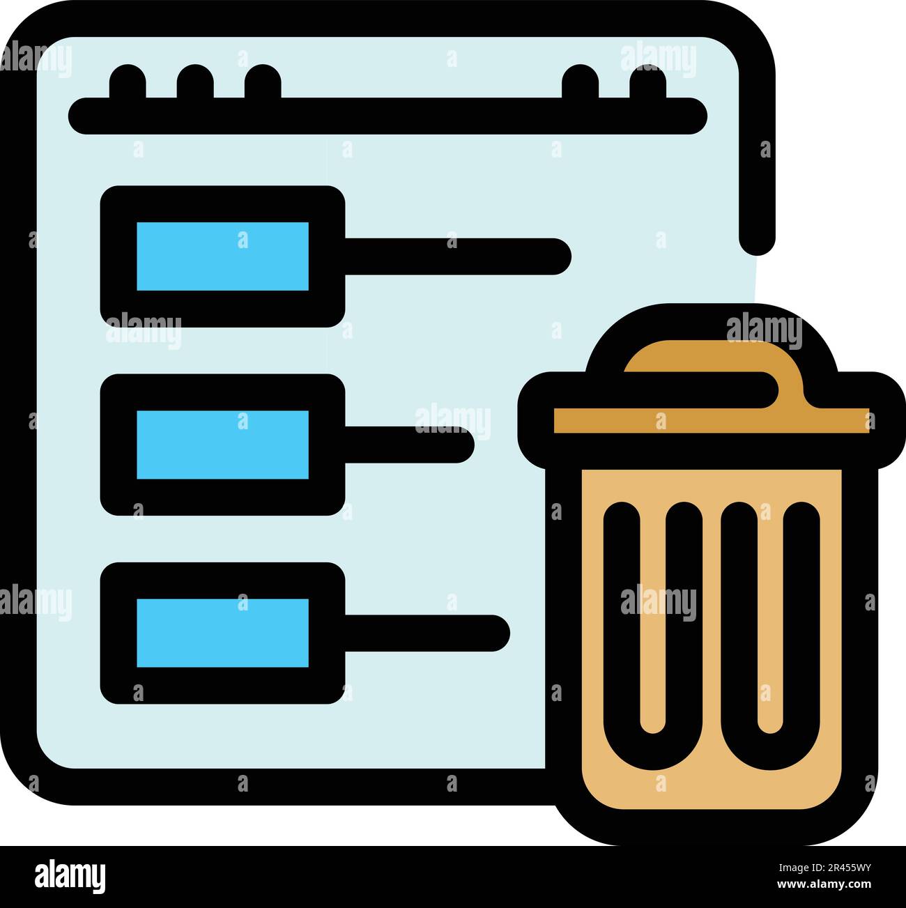 Recycle Bin Icon Flat