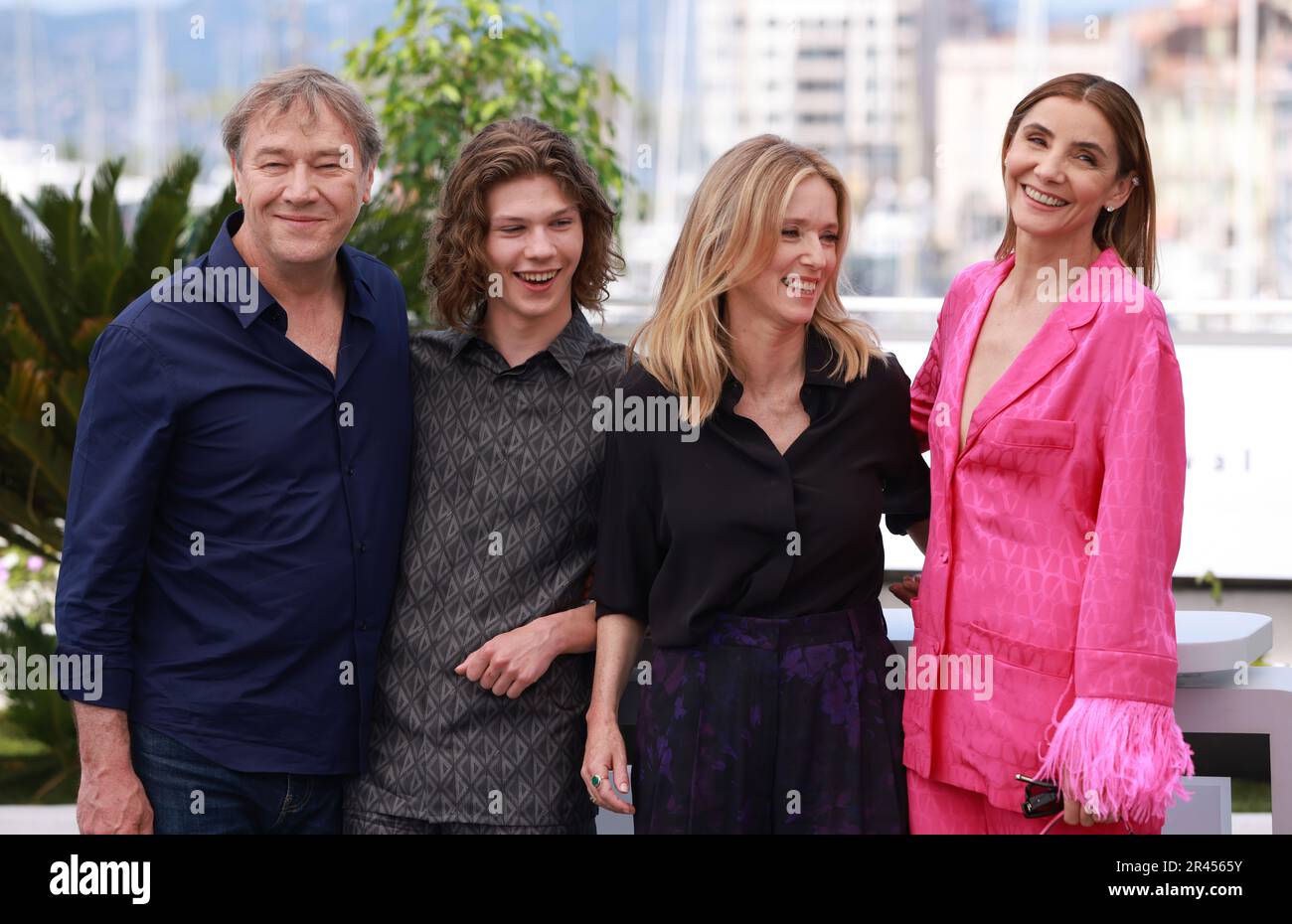 Cannes, France. 26th May, 2023. French actors Olivier Rabourdin, Samuel ...