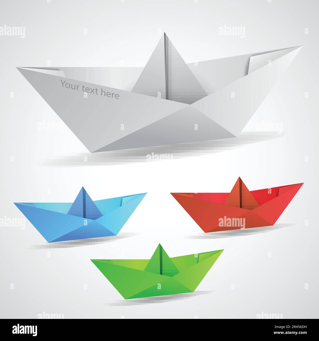 Collection of Paper Boats Clip-art Stock Vector Image & Art - Alamy
