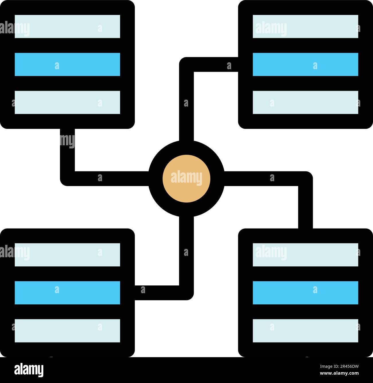 Cybersecurity network icon. Outline Cybersecurity network vector icon ...