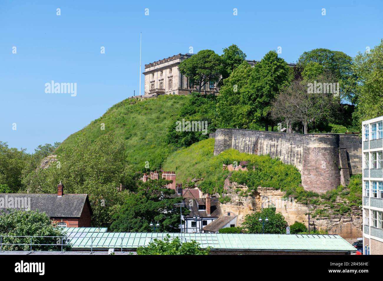 Nottingham Castle in Nottingham City, Nottinghamshire England UK Stock ...