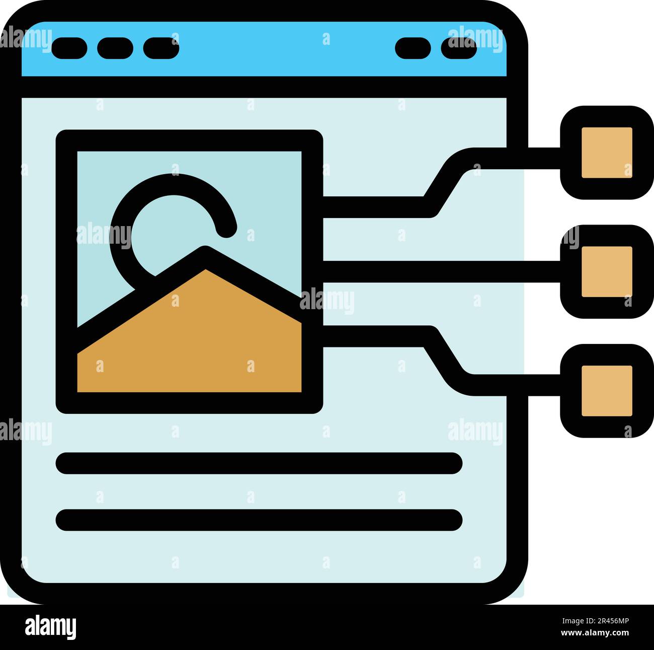 Filter search icon. Outline Filter search vector icon for web design ...