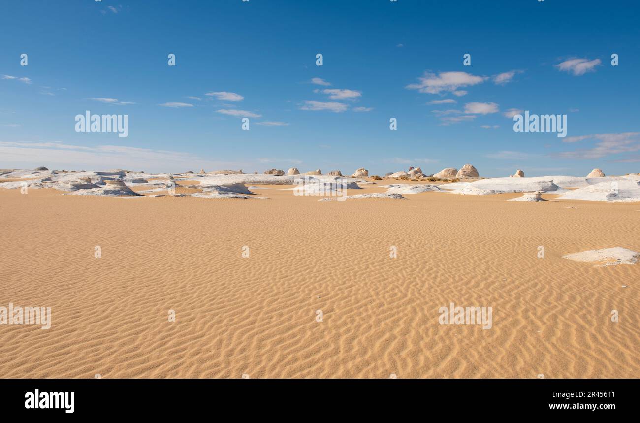 Landscape scenic view of desolate barren western desert in Panoramic ...