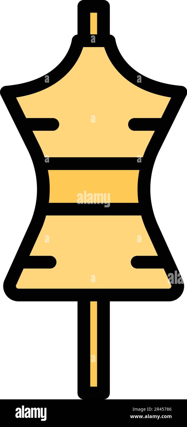 Haberdashery mannequin icon. Outline Haberdashery mannequin vector icon ...