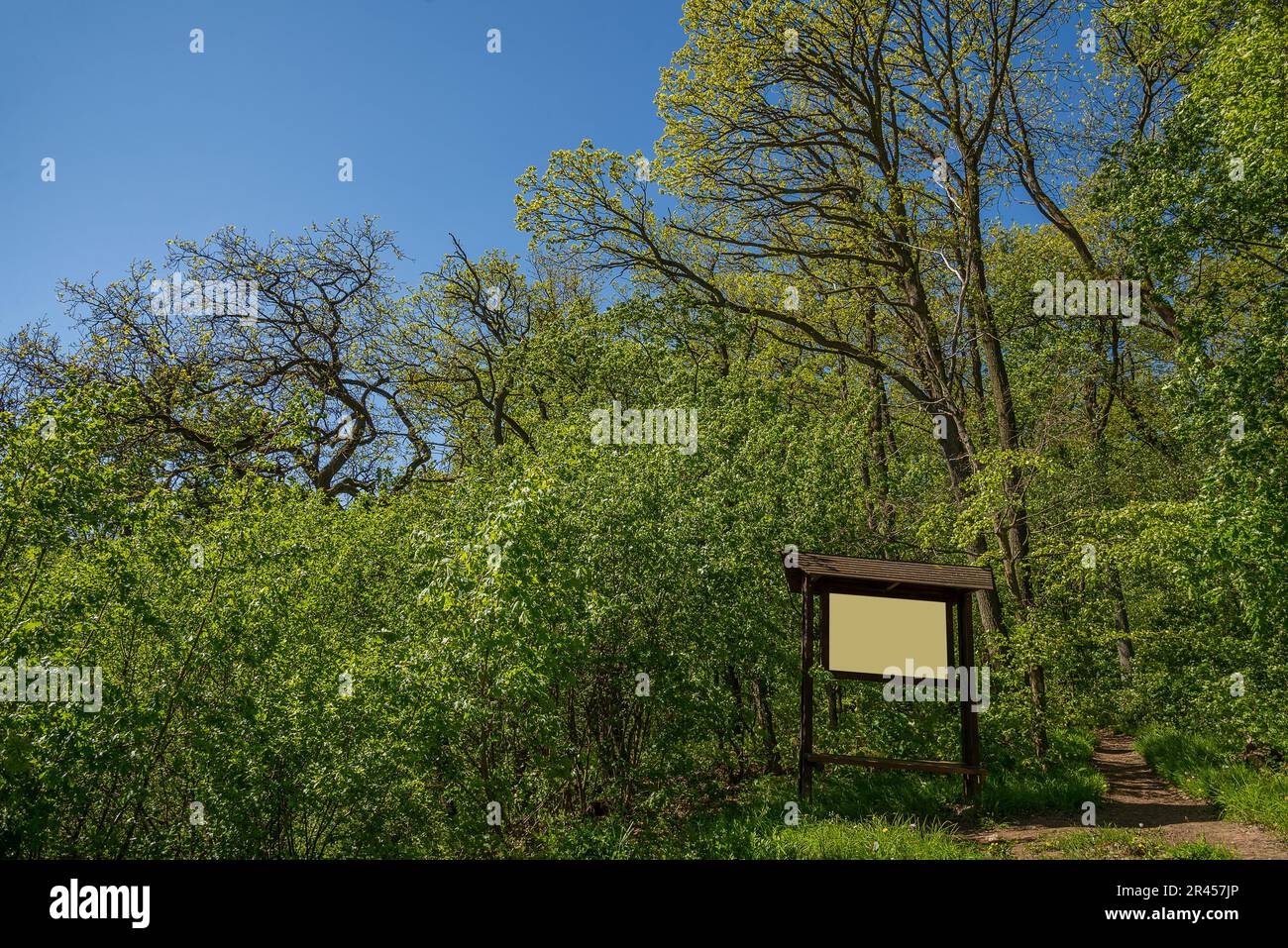 Blank sign trail in hi-res stock photography and images - Alamy