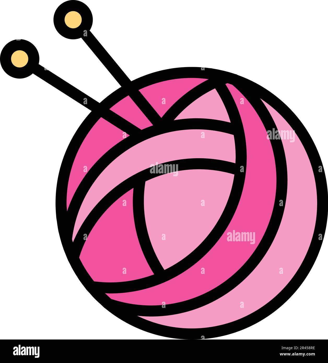 Thread ball icon. Outline Thread ball vector icon for web design ...