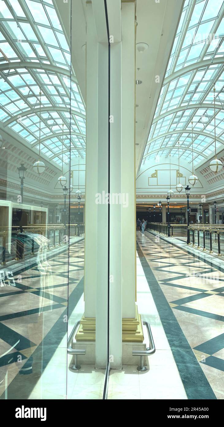 The interiors of the shopping Mall Majadahonda in Madrid, Spain Stock ...