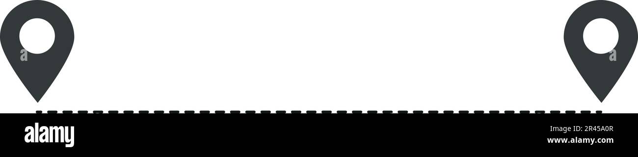 black distance path line vector design Stock Vector Image & Art - Alamy