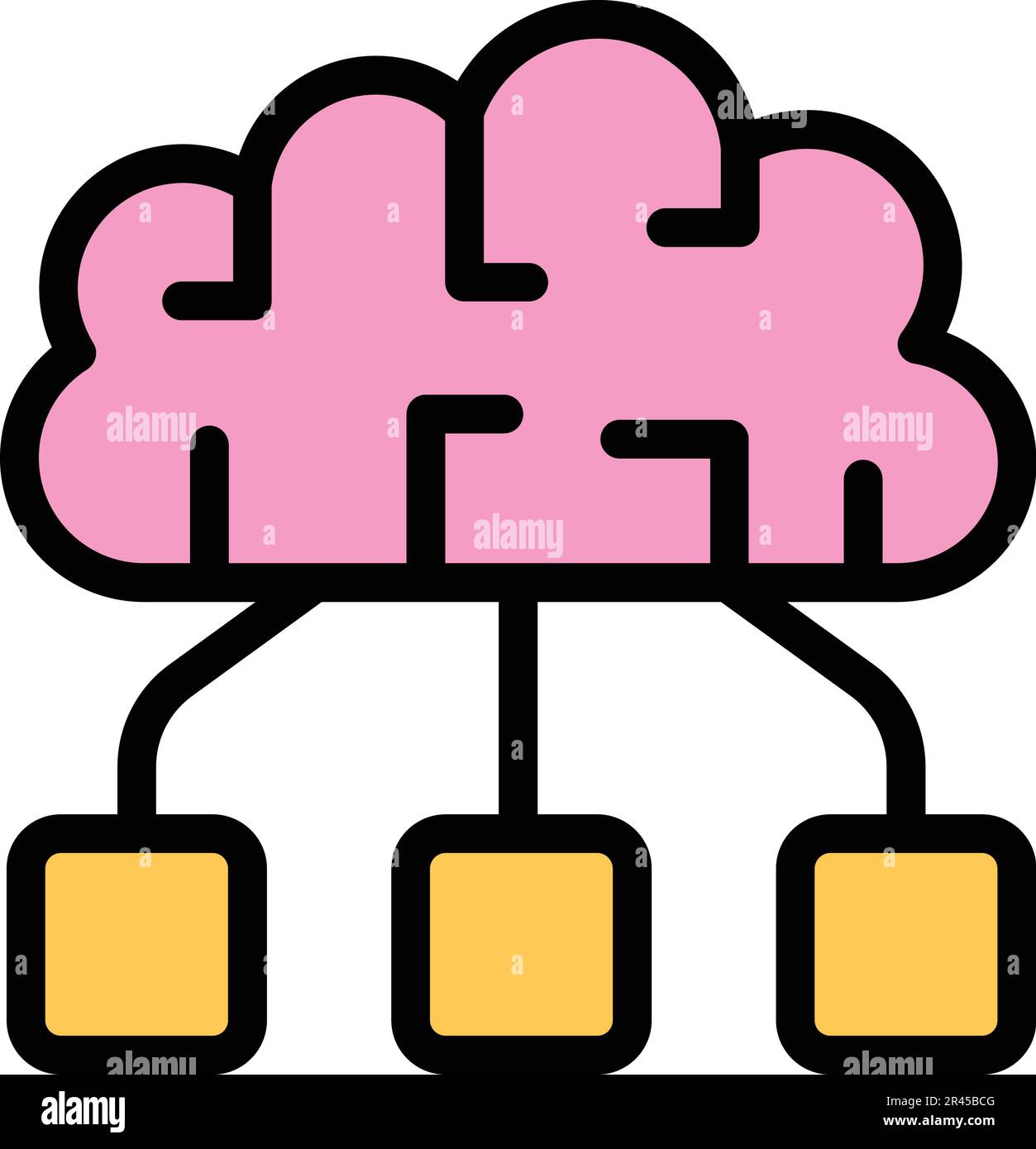 Brainstorming knowledge icon. Outline Brainstorming knowledge vector ...