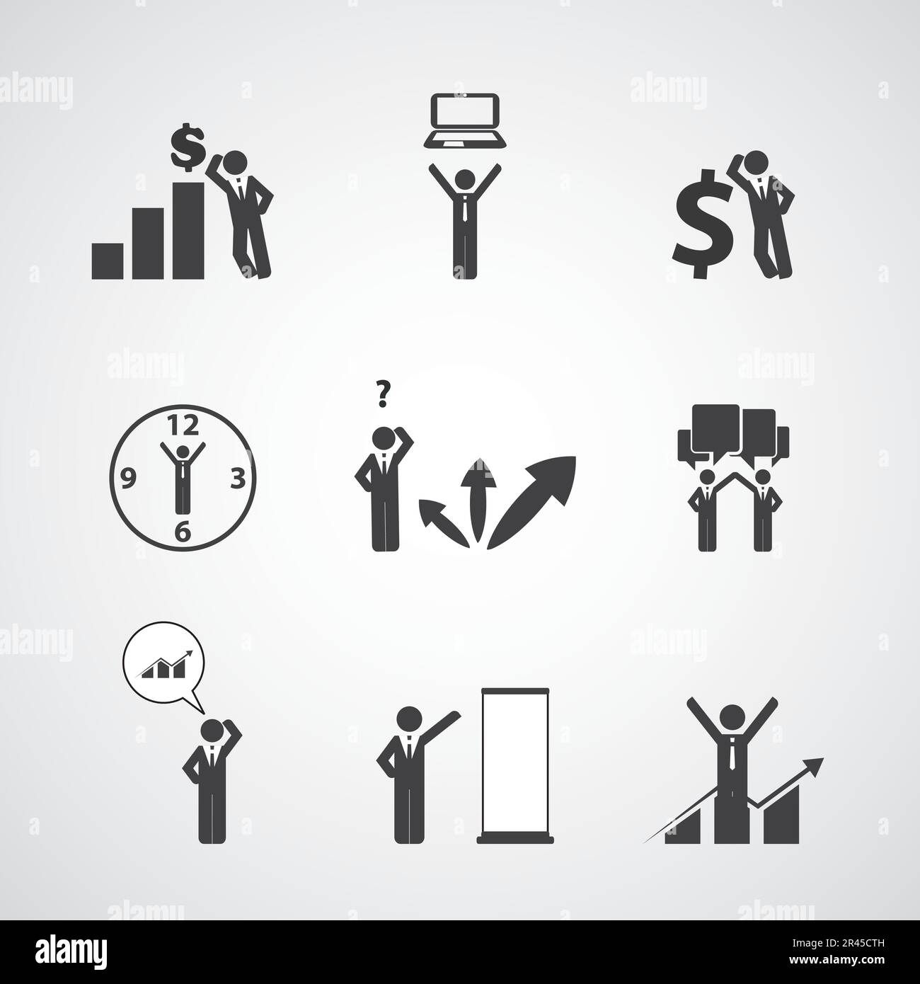 Figures, People s Icons - Business Concept Stock Vector Image & Art - Alamy