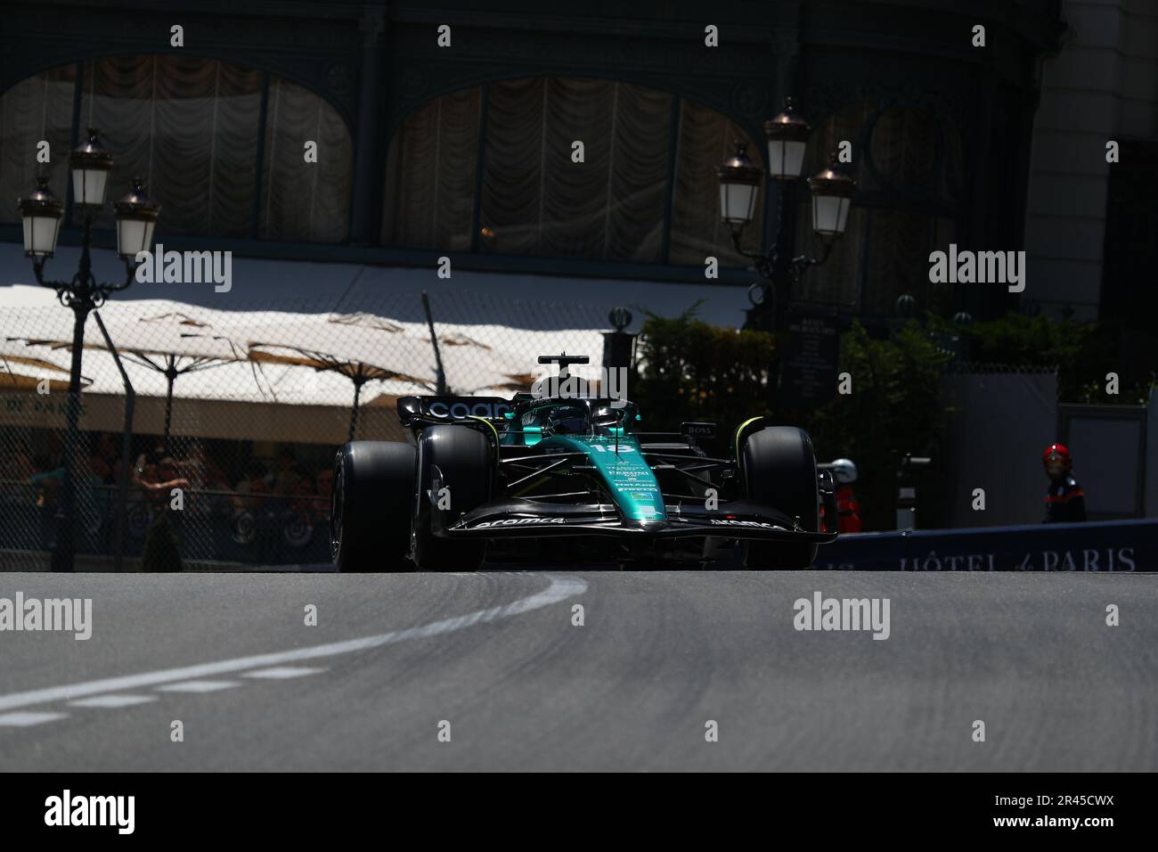 Circuit de Monaco, Montecarlo, Principality of Monaco, May 26, 2023, Lance Stroll (CAN) Aston ...