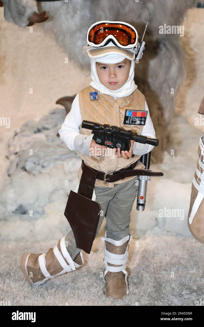 Dressed up in star wars character costume hi-res stock photography and ...