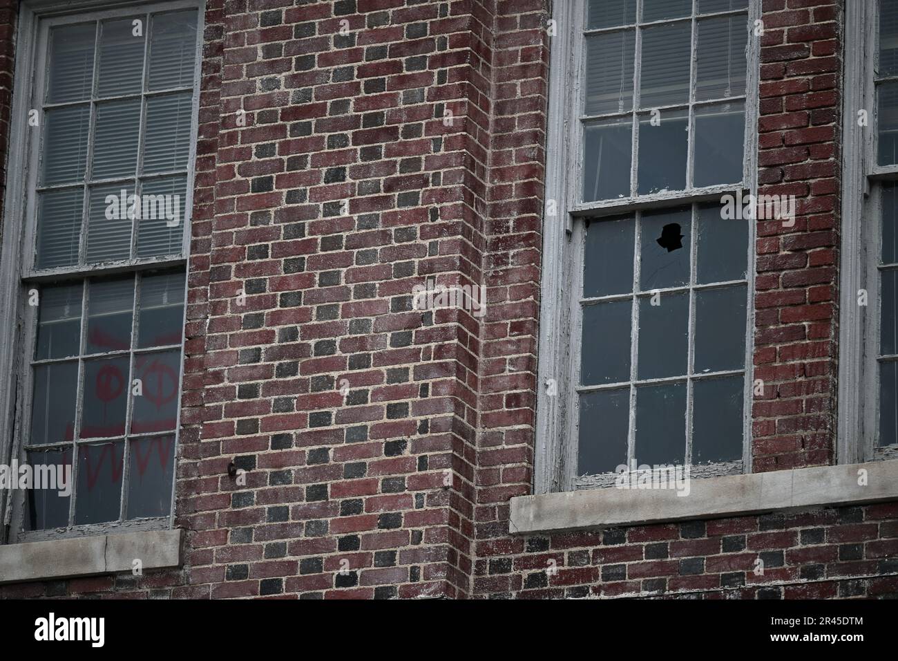 An exterior of an old building in an urban area Stock Photo - Alamy