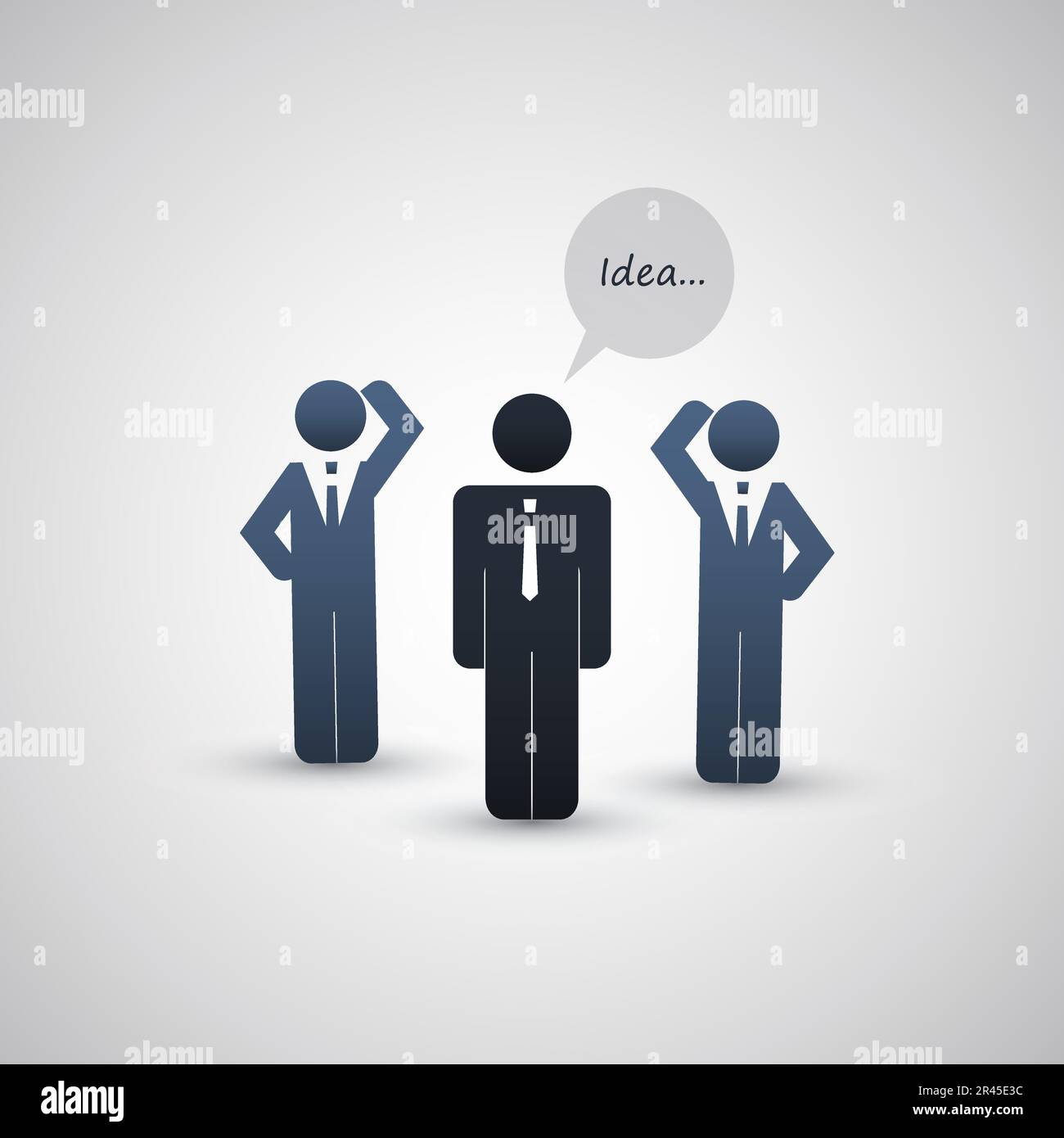 Businessman talking speech men Stock Vector Images - Alamy