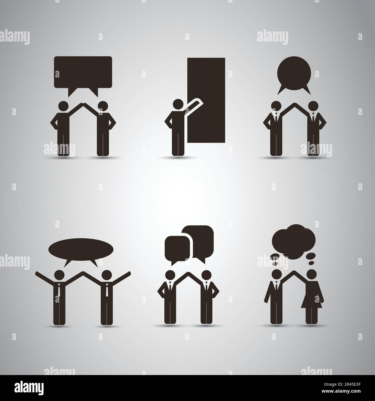 Collection speech bubbles icons Stock Vector Images - Alamy