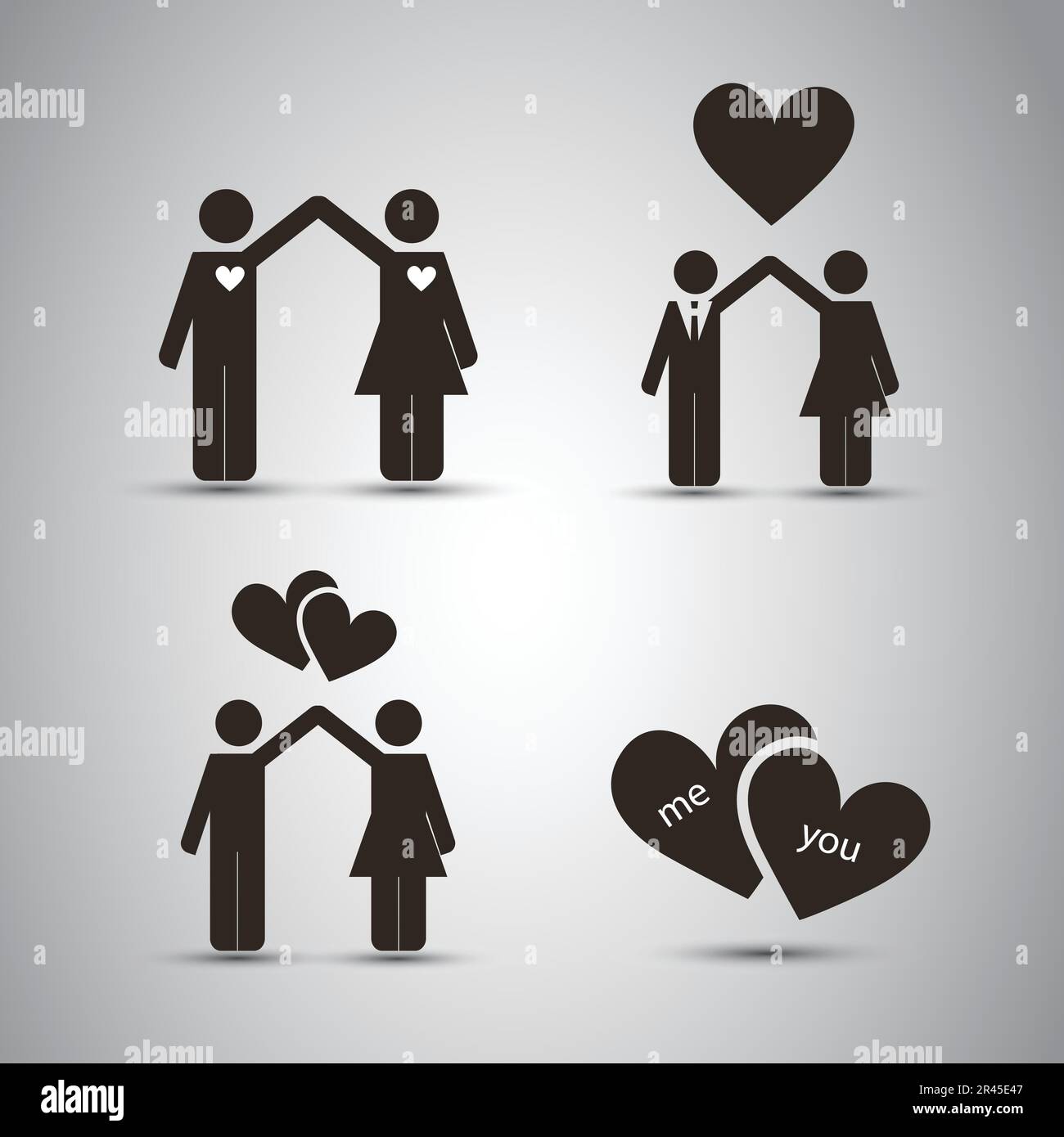 Black couple date show Stock Vector Images - Alamy