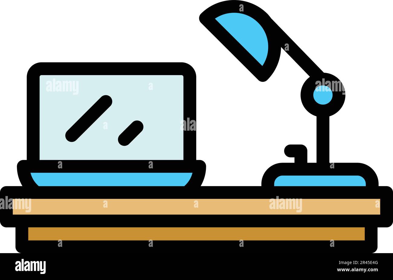 Smart office space icon. Outline Smart office space vector icon for web ...