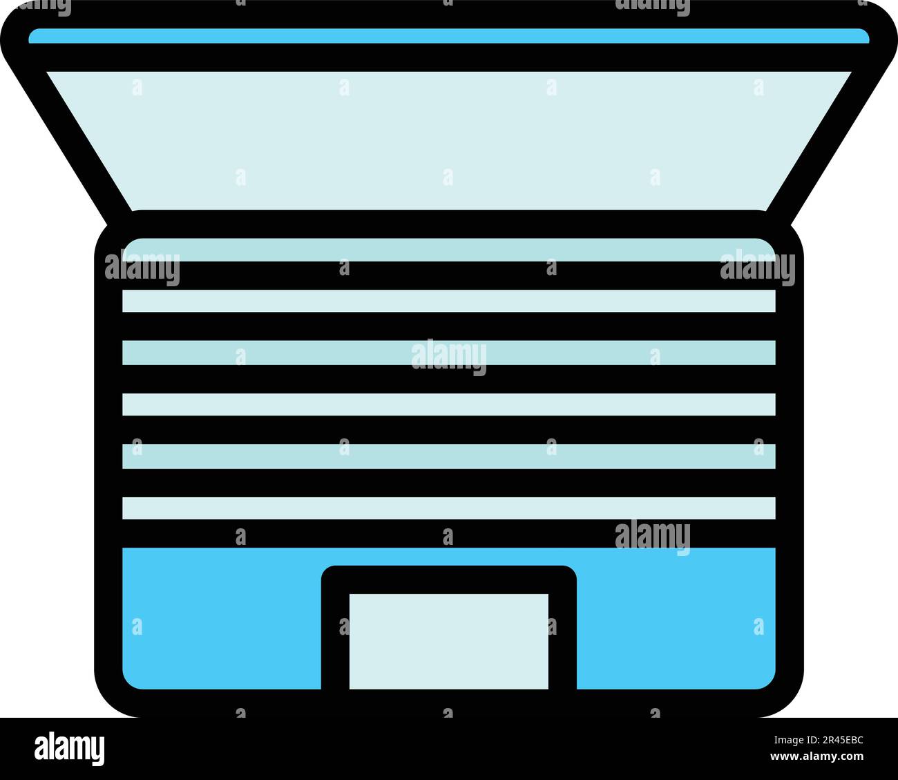 Smart office laptop icon. Outline Smart office laptop vector icon for ...