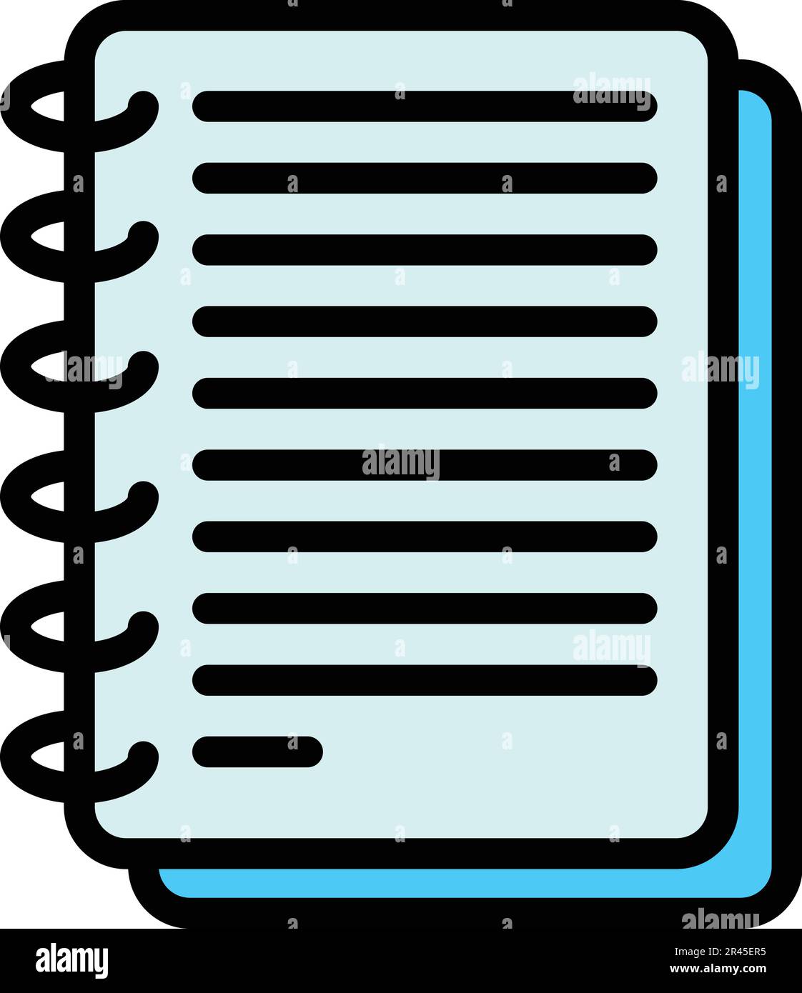 Smart office notebook icon. Outline Smart office notebook vector icon ...