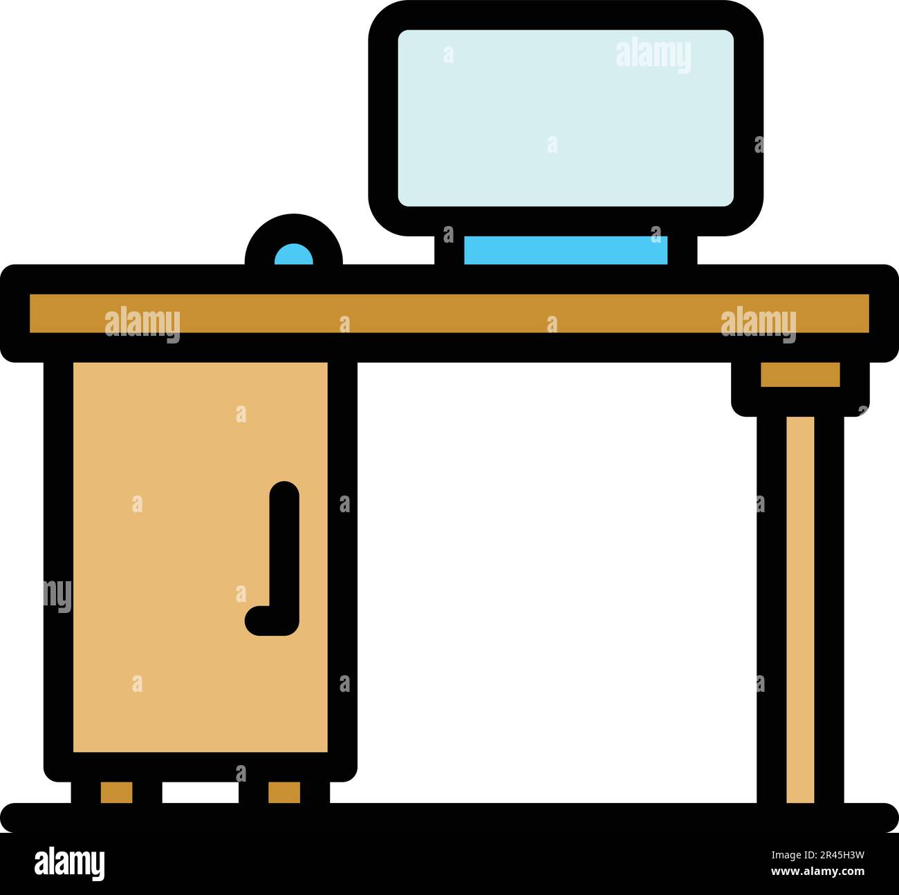 Smart office workspace icon. Outline Smart office workspace vector icon ...