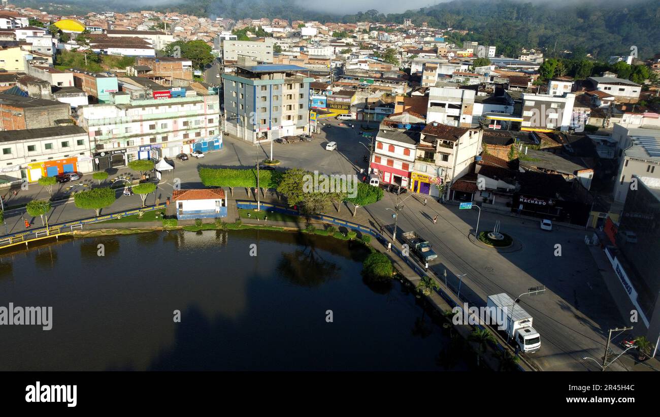 gandu, bahia, brazil - may 19, 2023: aerial view of artificial lake in ...