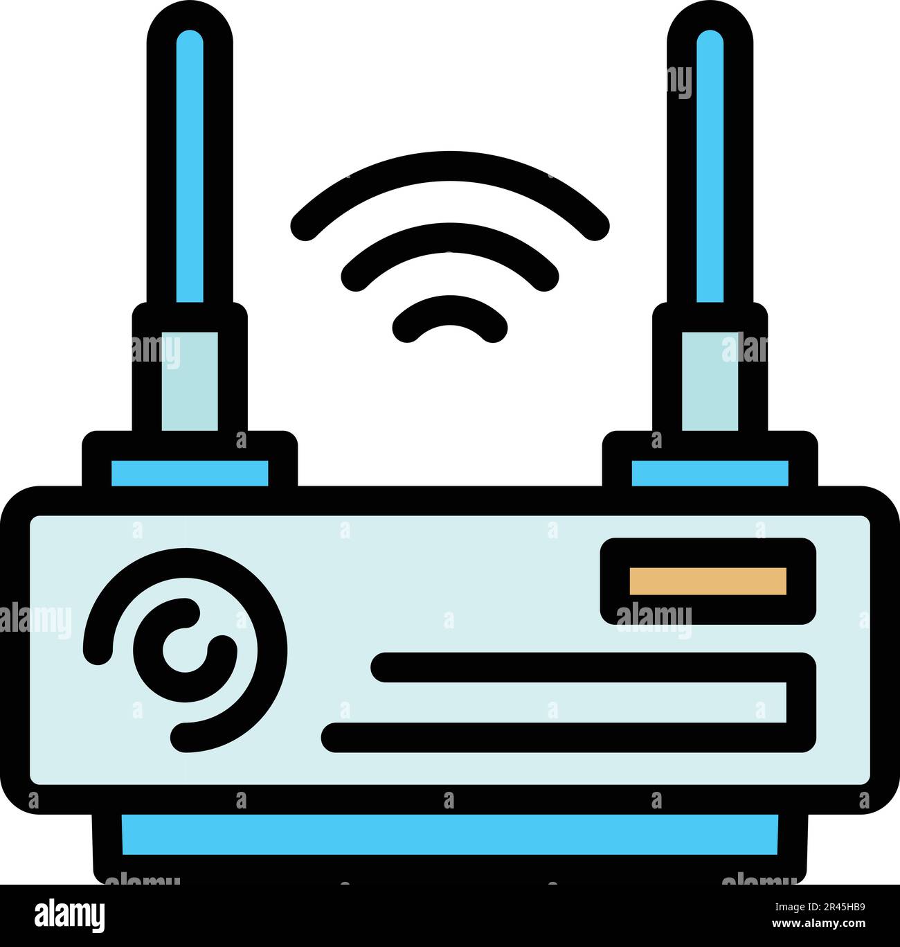 Smart office wifi router icon. Outline Smart office wifi router vector ...