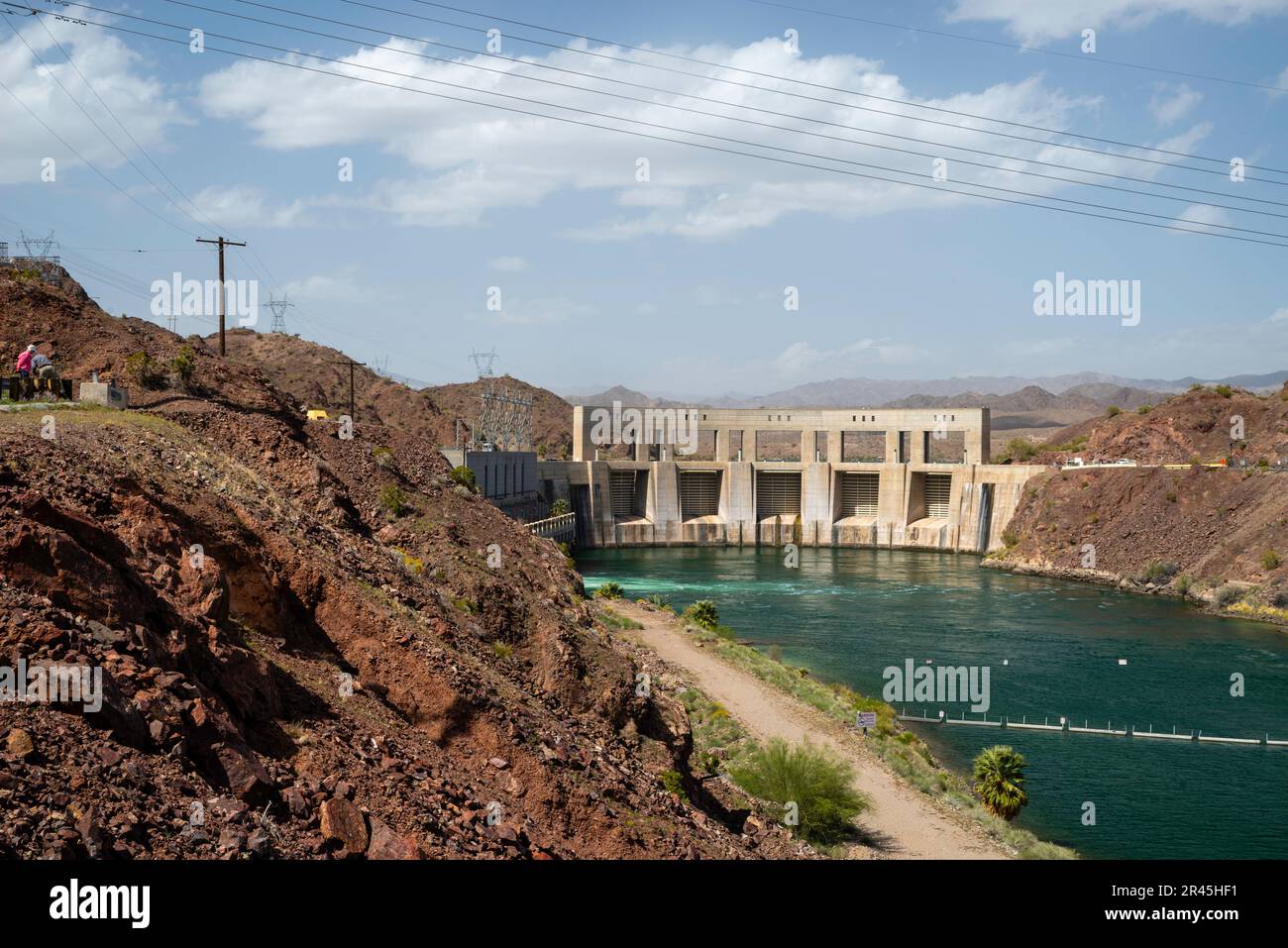 View of Parker Dam, California on a beautiful spring day Stock Photo ...