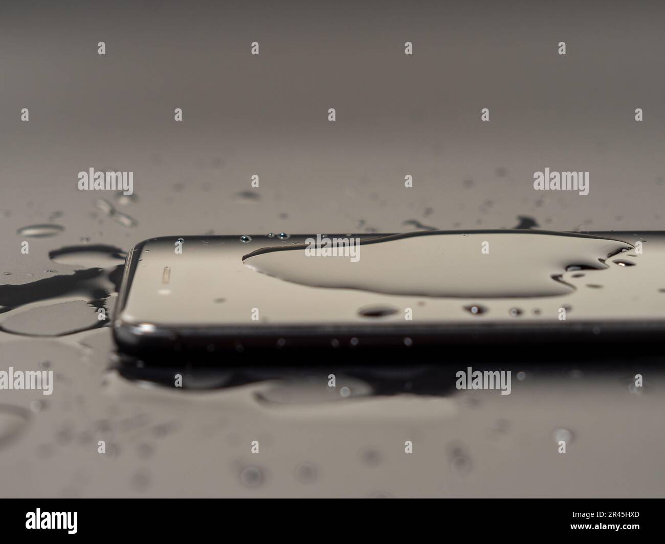 Water has been spilled on the Smartphone. The smartphone fell into the ...