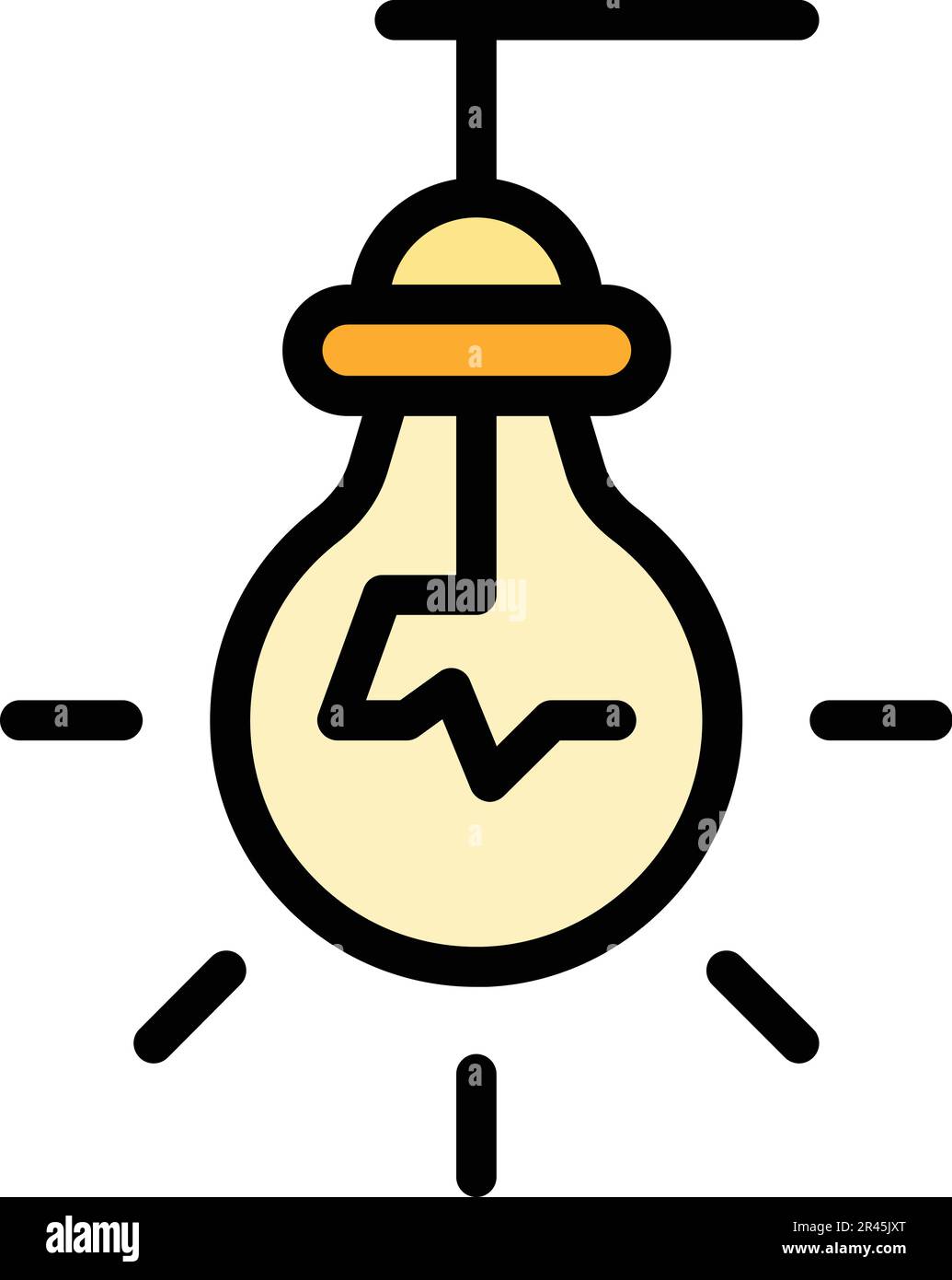 Remote smart lightbulb icon. Outline Remote smart lightbulb vector icon ...