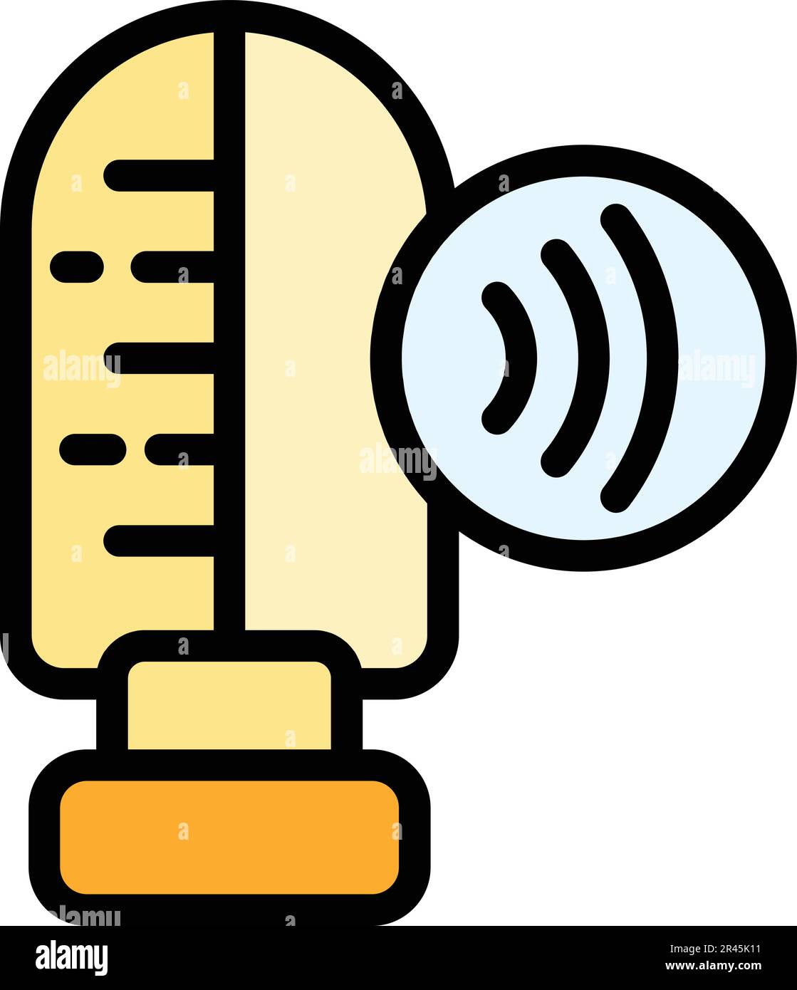 Remote desk smart lightbulb icon. Outline Remote desk smart lightbulb ...