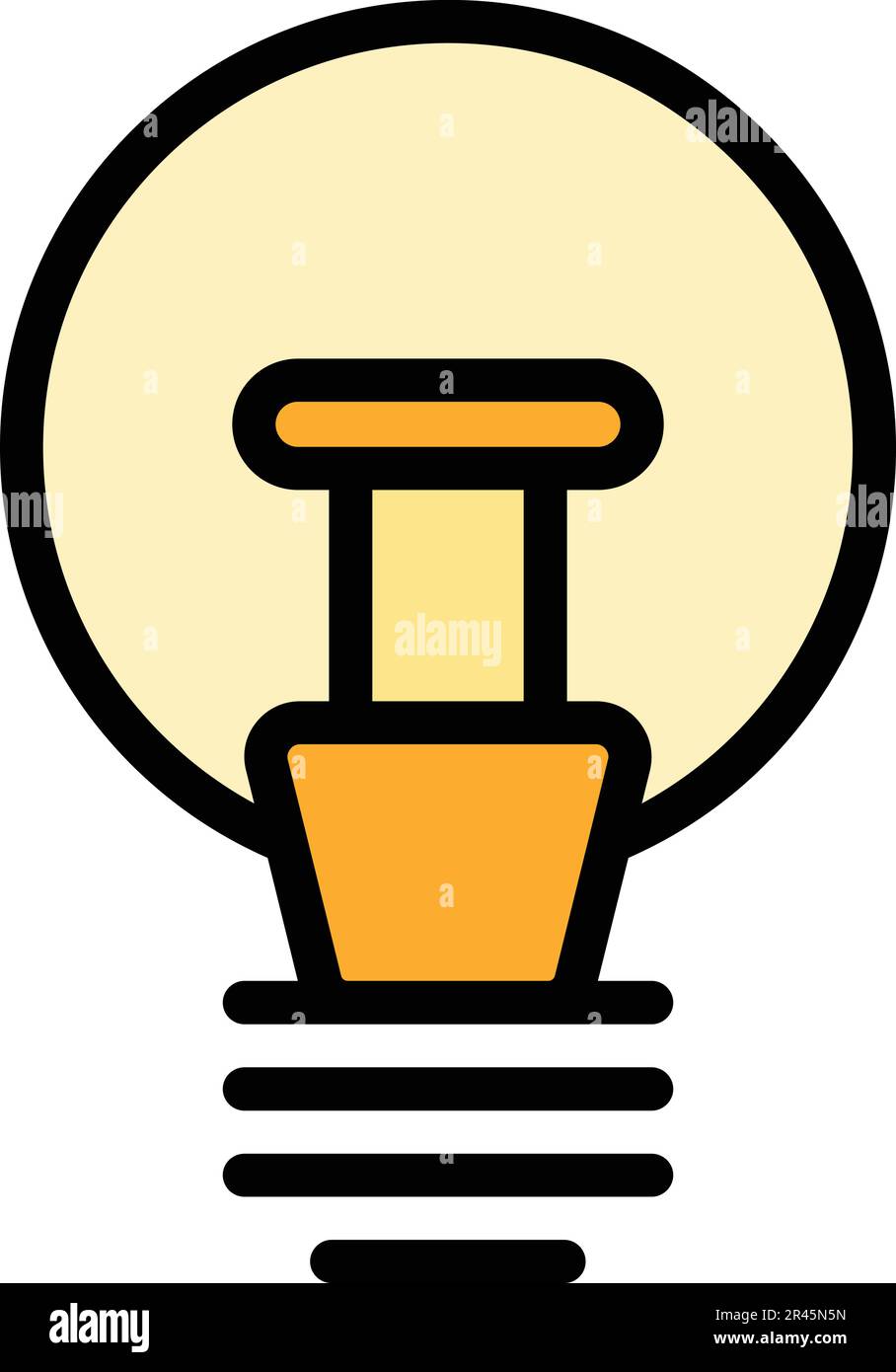 New smart lightbulb icon. Outline New smart lightbulb vector icon for ...