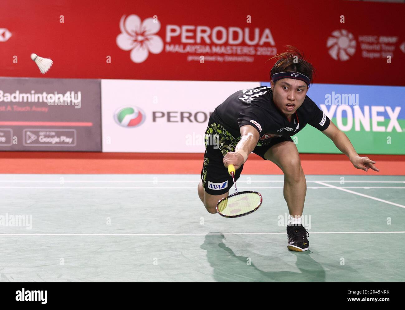Kuala Lumpur, Malaysia. 26th May, 2023. Japan's Naraoka Kodai hits a ...
