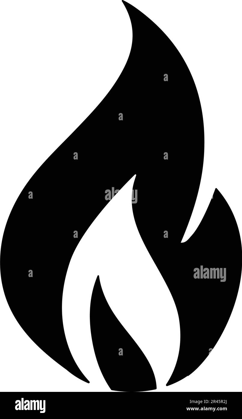 Burning, fire, gas, heat icon. Simple vector illustration for web ...