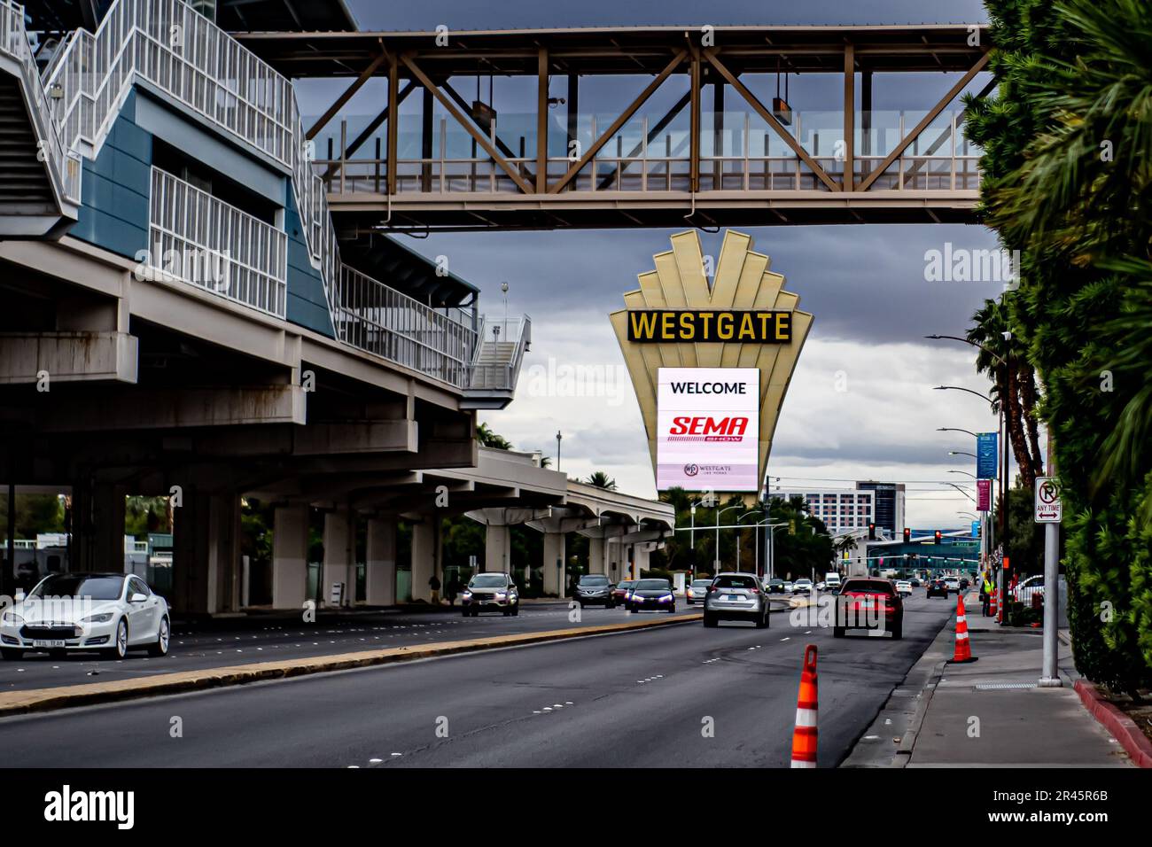 The Sema show 2022 sign, on Westgate hotel Stock Photo - Alamy