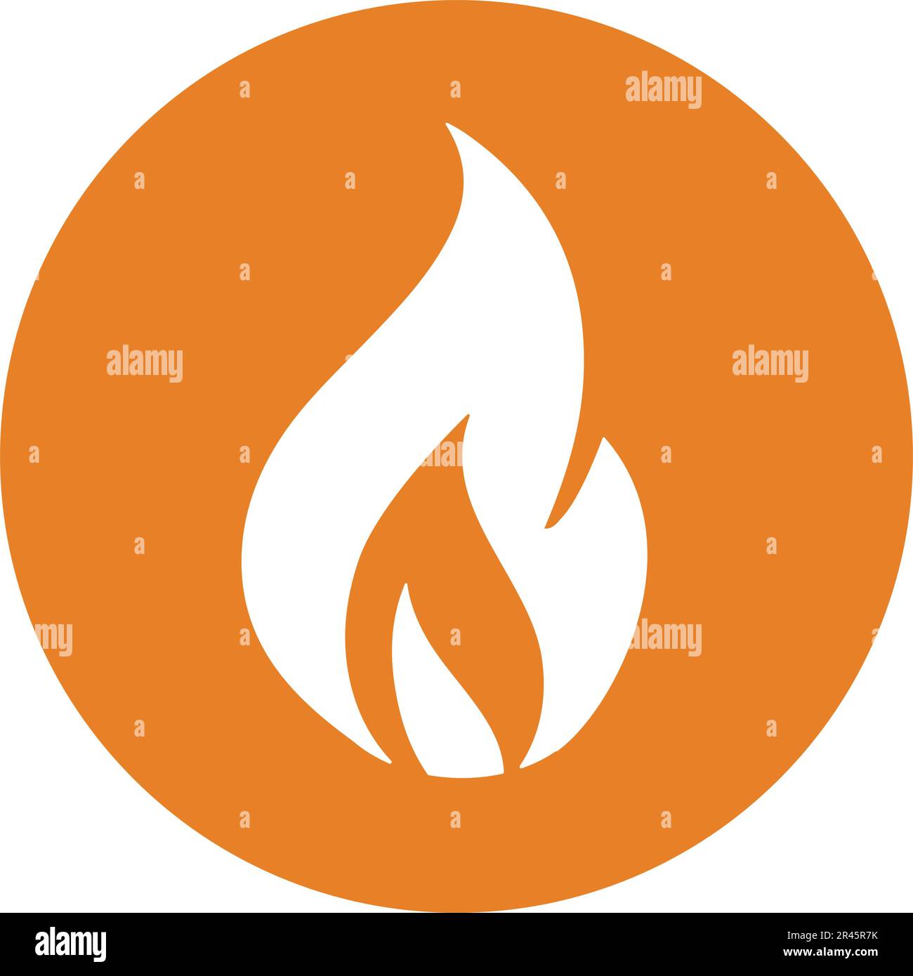 Burning, fire, gas, heat icon. Simple vector illustration for web ...