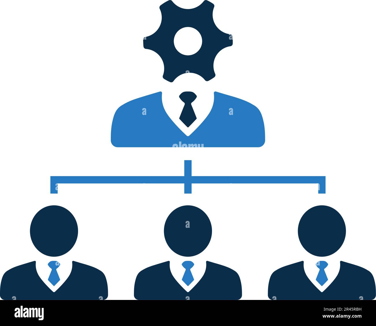 Business, hierarchy, management icon. Simple vector illustration for ...