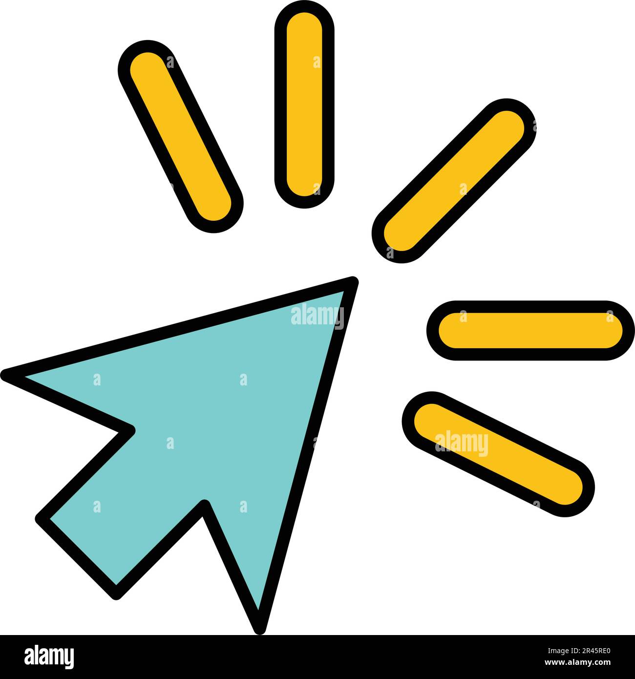 Click, cursor, pointer icon - Perfect use for printed files and presentations, designing and ...