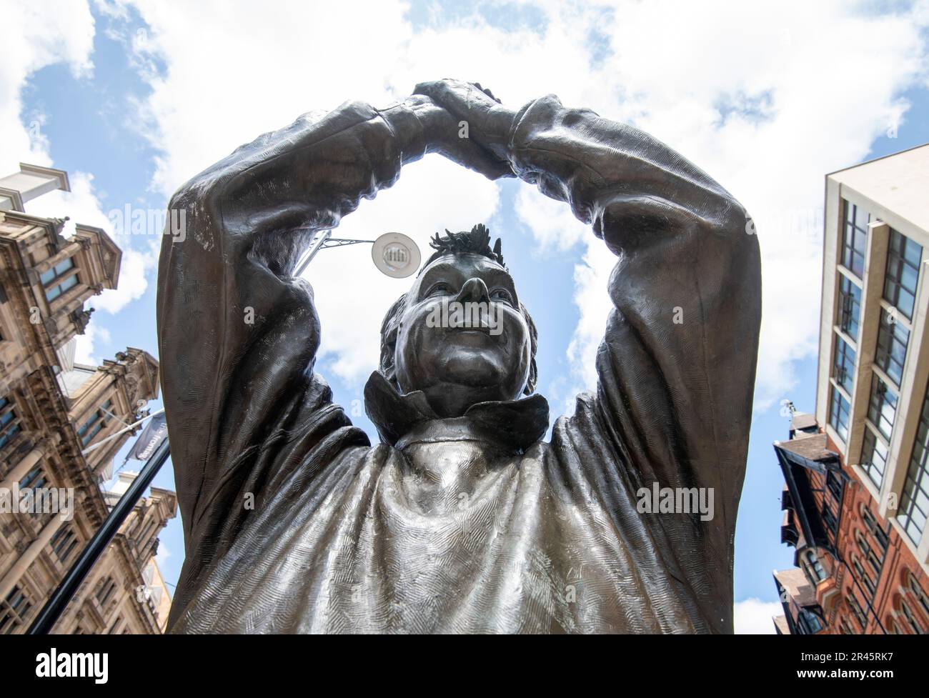 Brian Clough Statue in Nottingham City, Nottinghamshire England UK ...