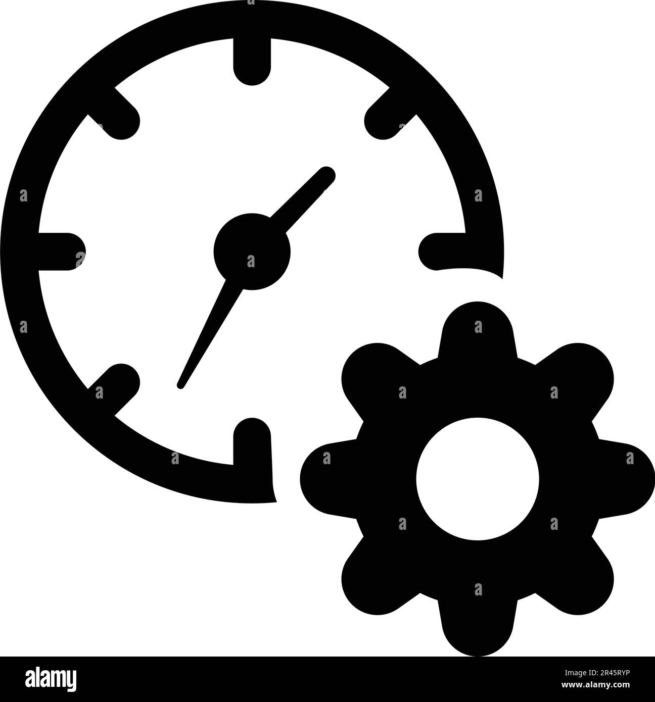 Management, settings, time, working time icon - Beautiful vector design. Perfect use for web ...