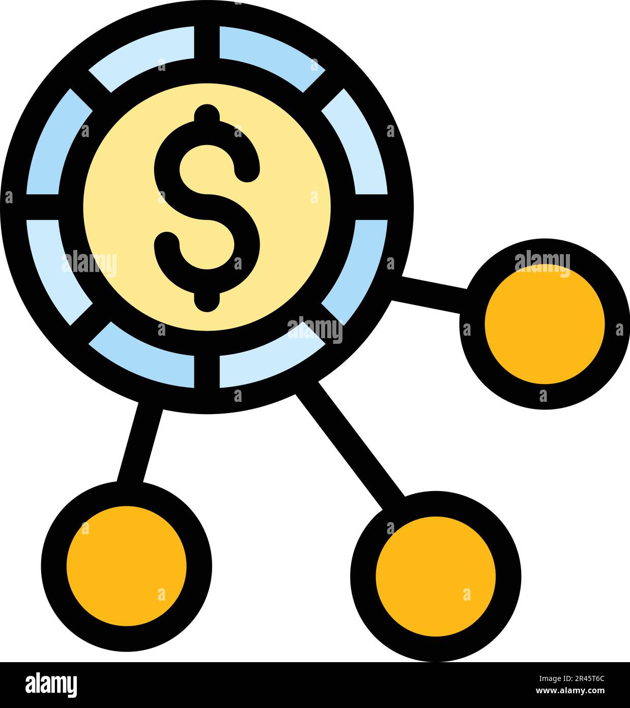 Money funding icon. Outline Money funding vector icon for web design ...