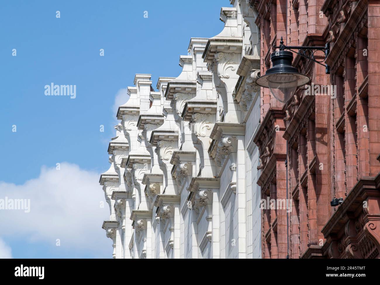 Gothic rooftop Architecture in Queen St in Nottingham City ...