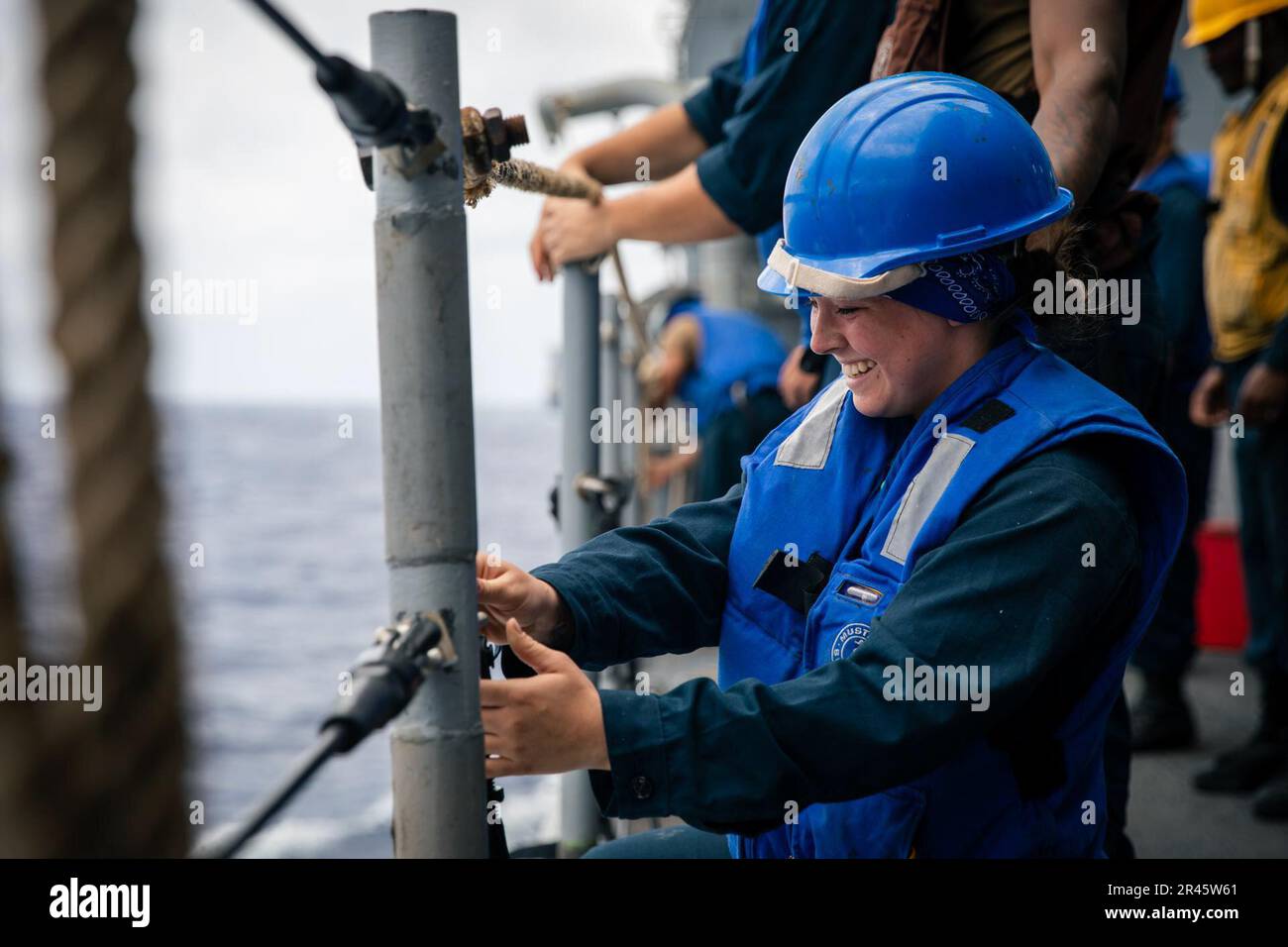 230410-N-YV347-1008 PACIFIC OCEAN (April 10, 2023) U.S. Navy Seaman ...